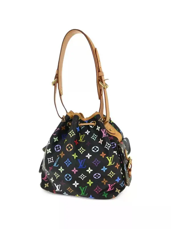 LOUIS VUITTON Monogram Multicolour Petite Noe Tote Bag - Black