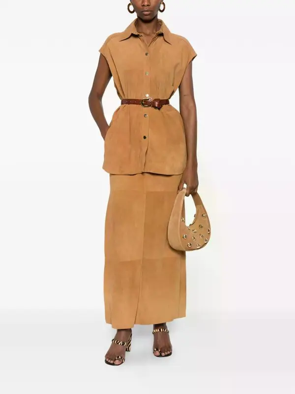 Erika Cavallini Panelled Slit Skirt