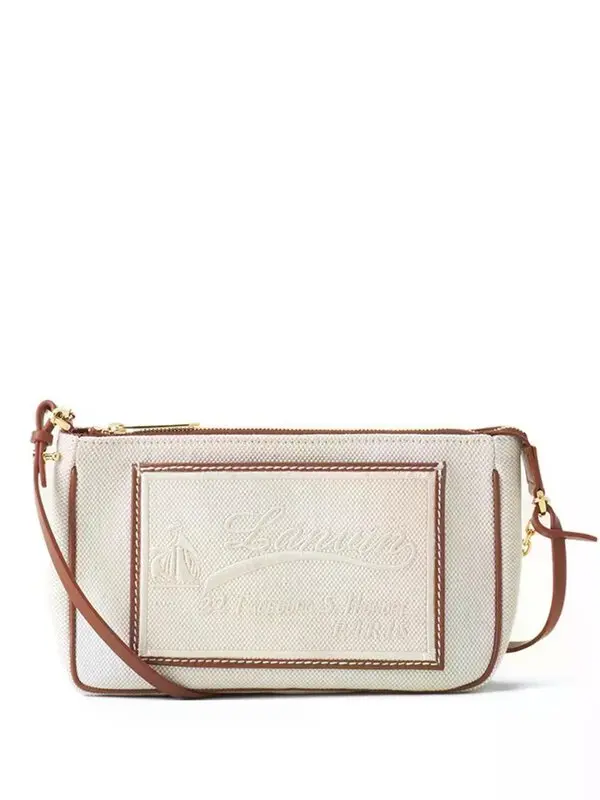 LANVIN Embroidered Logo Crossbody Bag