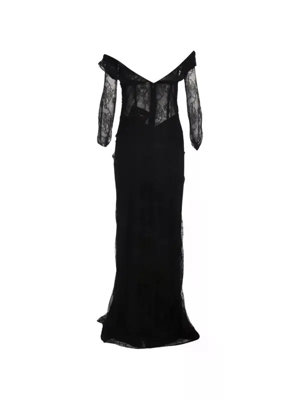 RHEA COSTA Ines Lace-detail Maxi Dress