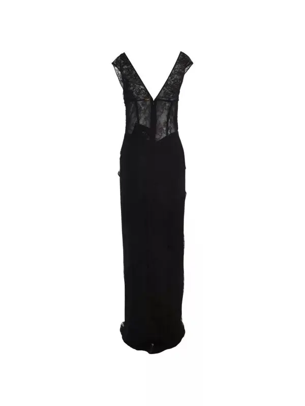 RHEA COSTA Ines Lace-detail Maxi Dress