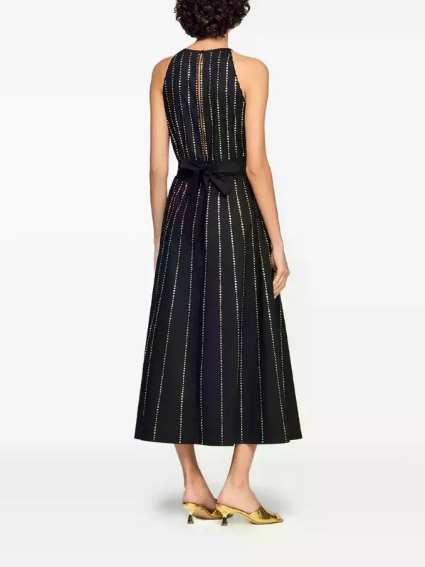 Sandro Embellished Cut-out Midi Dress