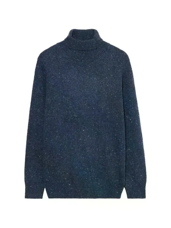 Brooks Brothers Ribbed Trims Turtleneck Sweater
