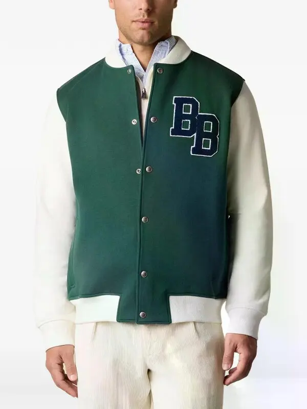Brooks Brothers Logo Patch Bomber Jacket