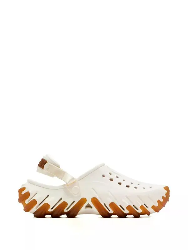CROCS Echo Icy Ro Clog Chalk Strap Slides - Neutrals