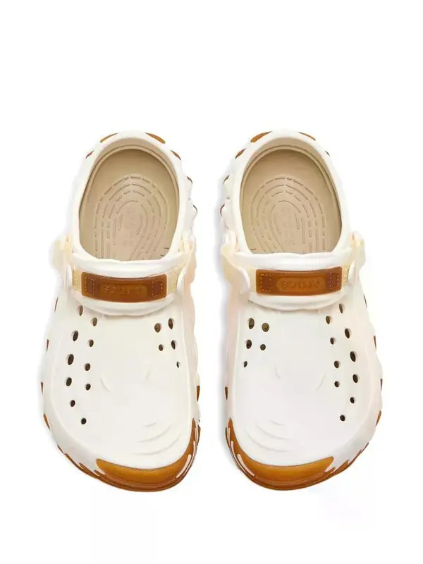 CROCS Echo Icy Ro Clog Chalk Strap Slides - Neutrals