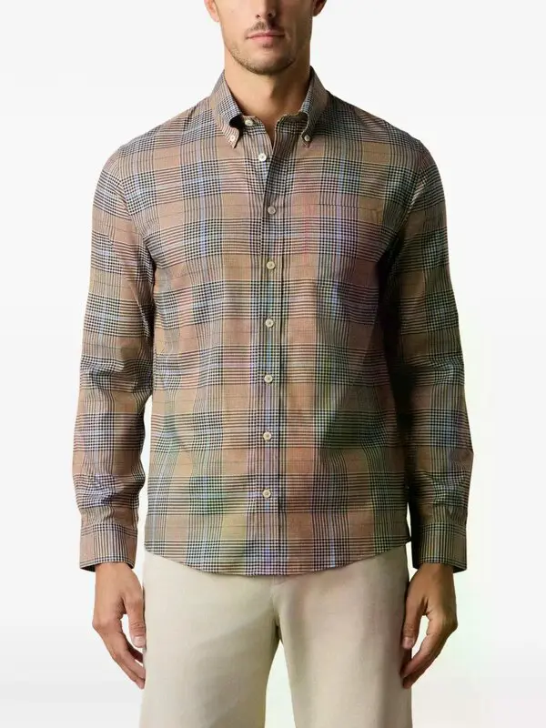 Brooks Brothers Plaid-patterned Button-down Collar Shirt - Brown