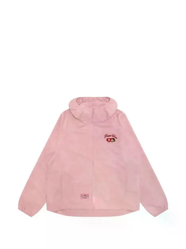 AAPE BY *A BATHING APE Embroidered Logo Patch Hooded Jacket - Pink