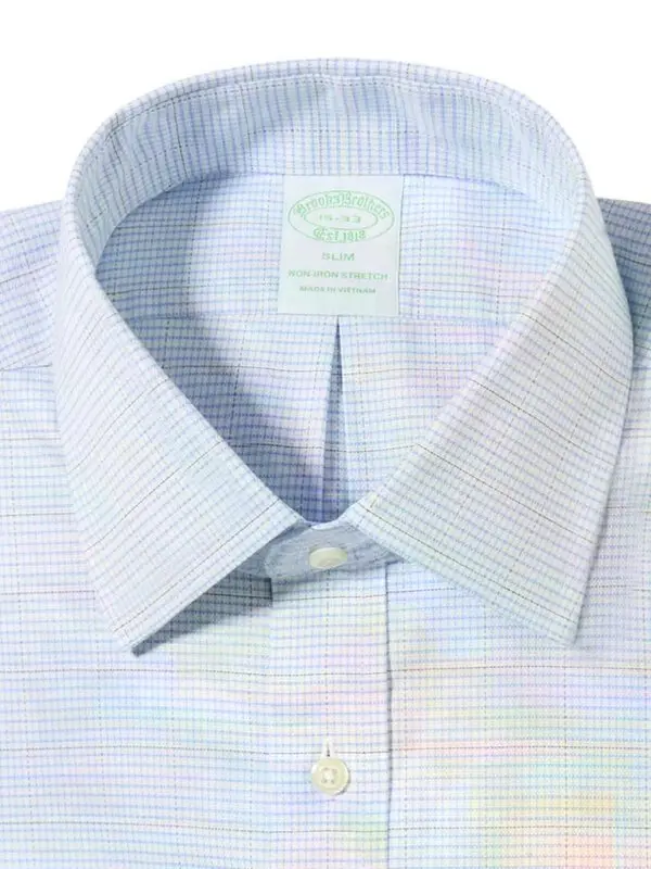 Brooks Brothers Micro-checked Long-sleeve Shirt
