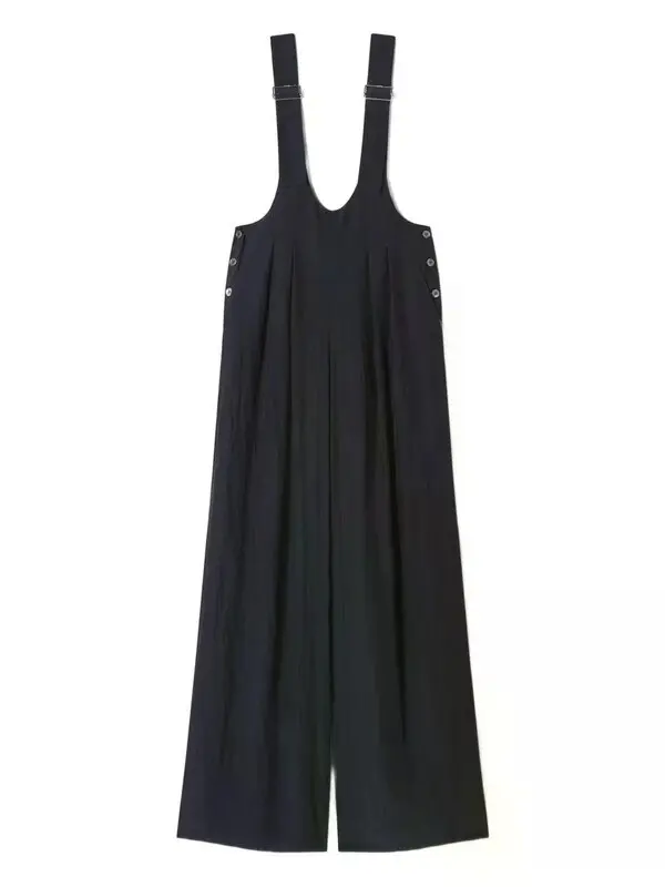 LANVIN Strap-detail Trousers - Blue