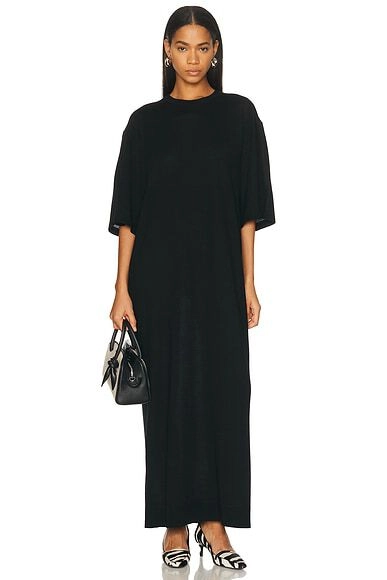 TOTEME Merino Knit Maxi Dress - Black