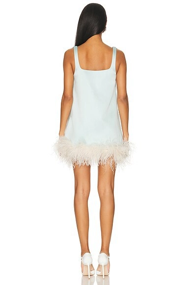 Retrofete Ragna Feather-trimmed Dress
