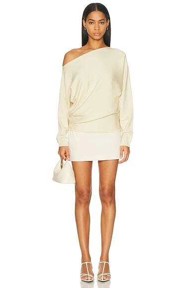 SEROYA Ethel Dress - Shortbread & Eggshell