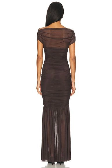 SEROYA Noel Gown - Ash Brown