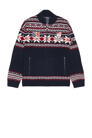 Polo Ralph Lauren Winter Olympics Quarter Zip Pullover Sweater