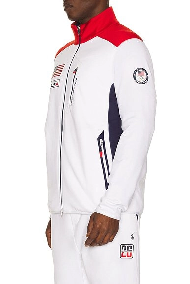 Polo Ralph Lauren Winter Olympics Zip Up Sweatshirt - Ceramic White Multi