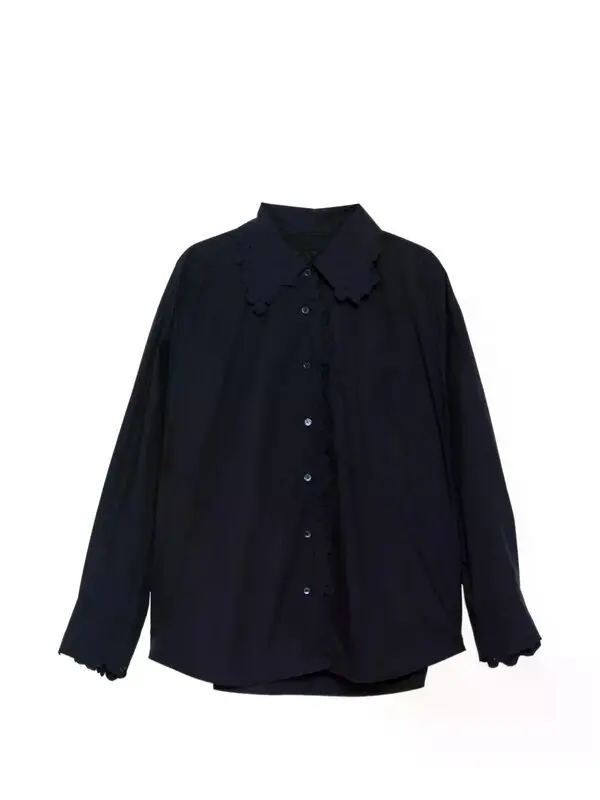 JNBY Floral Embroidered Shirt - Blue