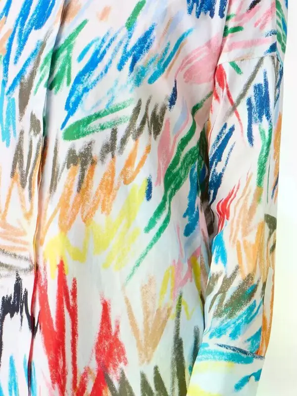 Akris Long-sleeve Printed Shirt