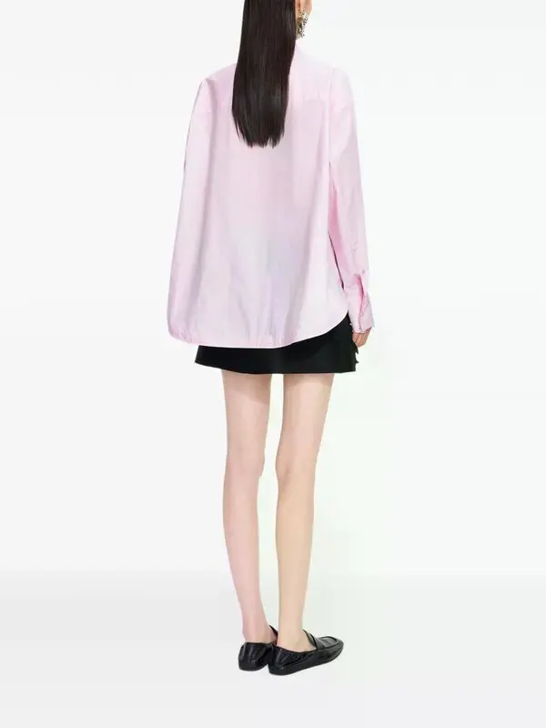 JNBY Floral A-line Shirt With Chest Patch Pocket And Drawstring Waist