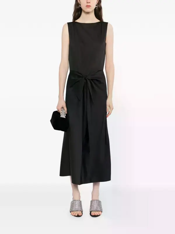 LESS Origami Midi Dress - Black