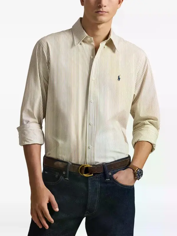Polo Ralph Lauren Striped Button-down Shirt - Neutrals