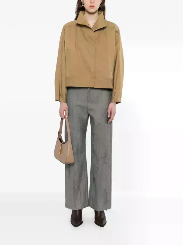 JNBY Stand Collar Twill Jacket - Neutrals