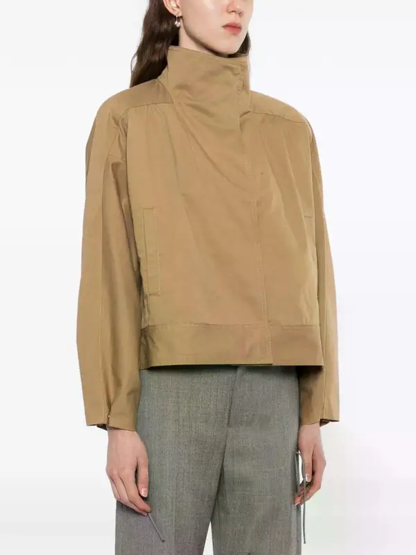 JNBY Stand Collar Twill Jacket - Neutrals