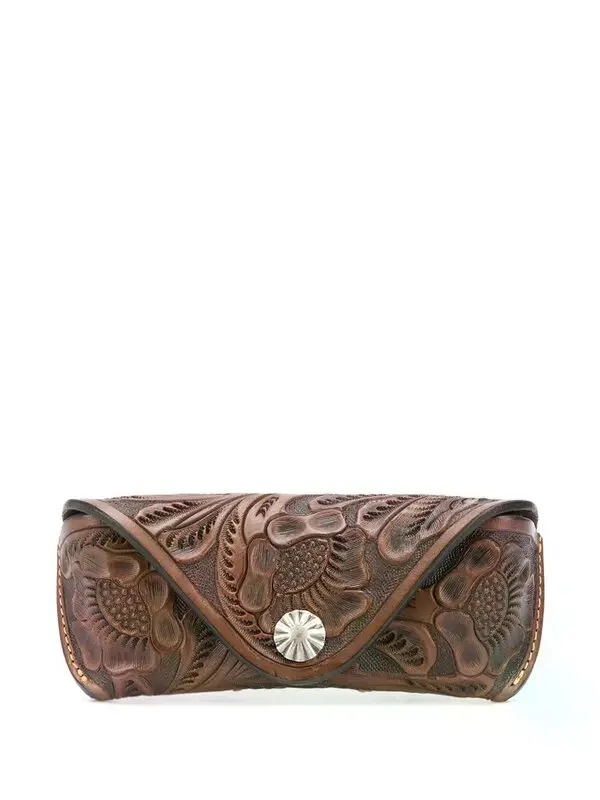 Ralph Lauren Hand-tooled Glasses Case - Brown