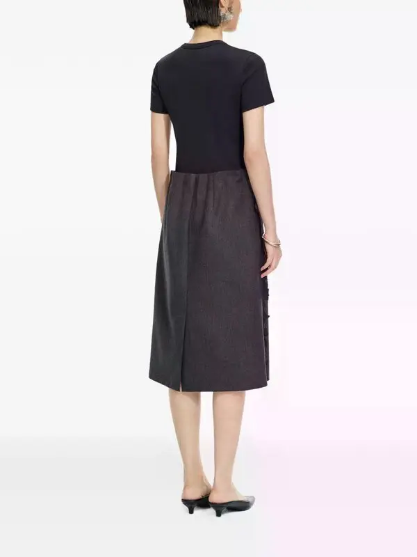 JNBY Floral Embellished A-line Skirt - Grey