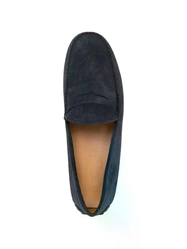 TOD'S Suede Penny Loafers - Blue