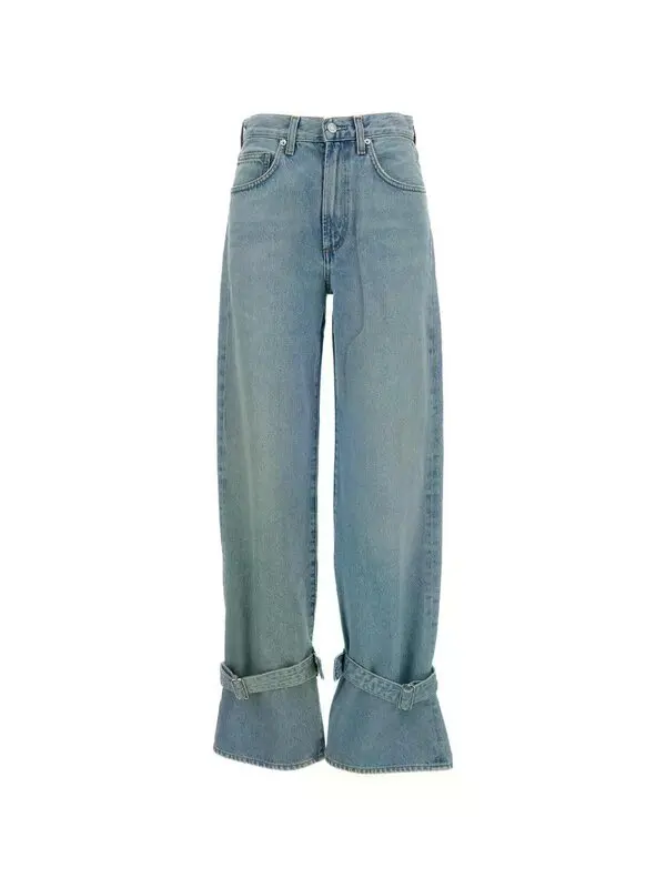 AGOLDE Drawstring Hem Jeans - Blue
