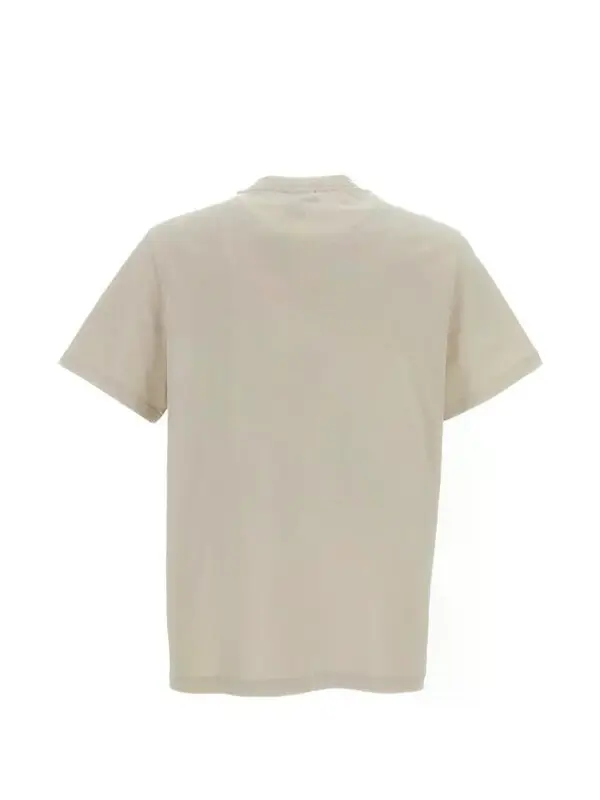 A.p.c. Crew Neck T-shirt With Logo Print - Neutrals