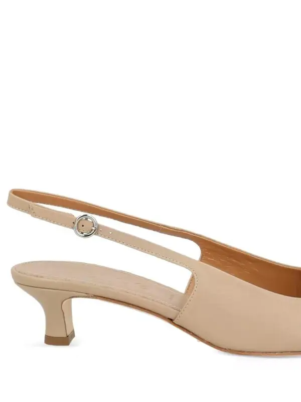 AeydĒ Slingback Heeled Pumps In Nappa Leather