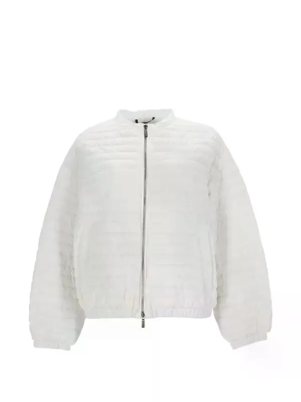 MOORER Zip-up Quilted Jacket - White