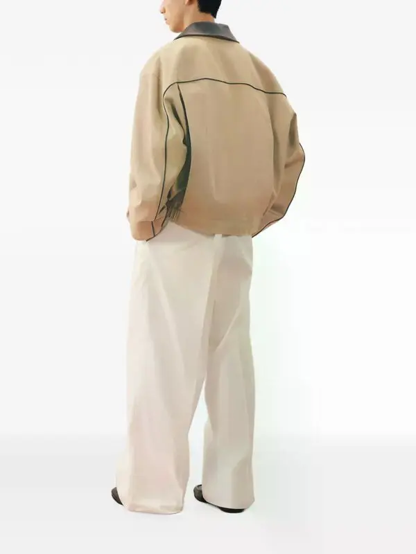 CROQUIS Contrasting Collar Jacket