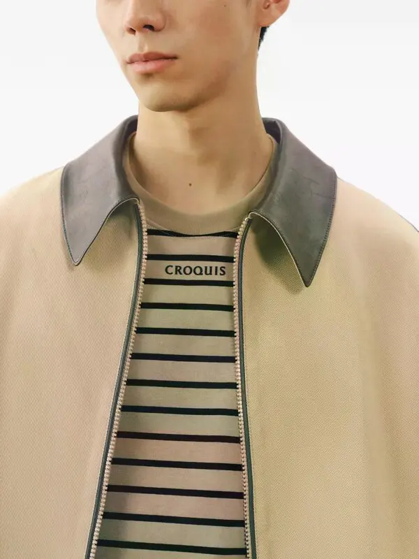 CROQUIS Contrasting Collar Jacket