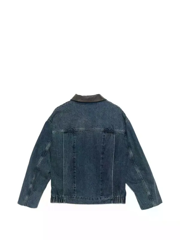 CROQUIS Zip Through Denim Jacket - Blue