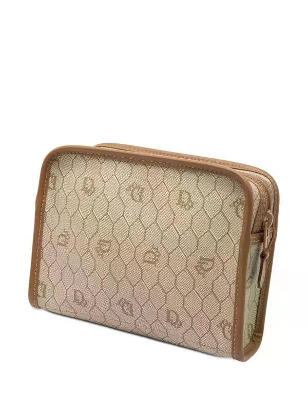 Dior Honeycomb Coated Canvas Pouch