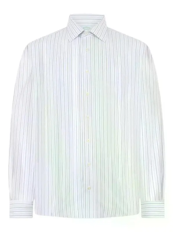 Brooks Brothers Ainsley-collar Striped Shirt - White