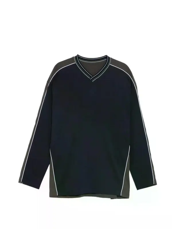 CROQUIS Loose Long-sleeved T-shirt - Blue