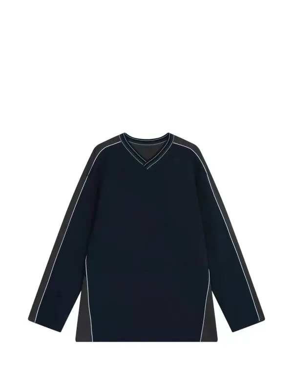 CROQUIS Loose Long-sleeved T-shirt - Blue