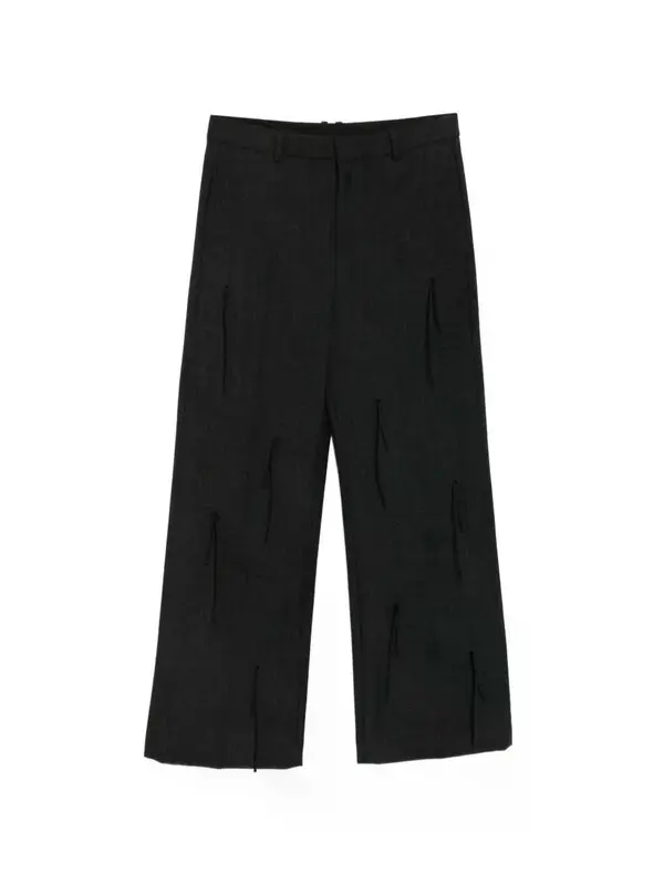 JNBY Fringe Detail Straight-leg Trousers - Grey