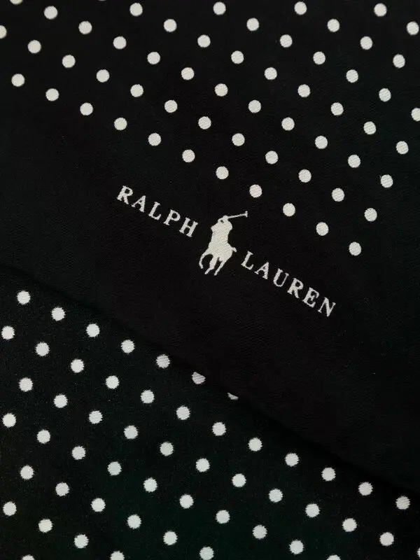 Polo Ralph Lauren St. James Dotted-print Pocket Square - Black