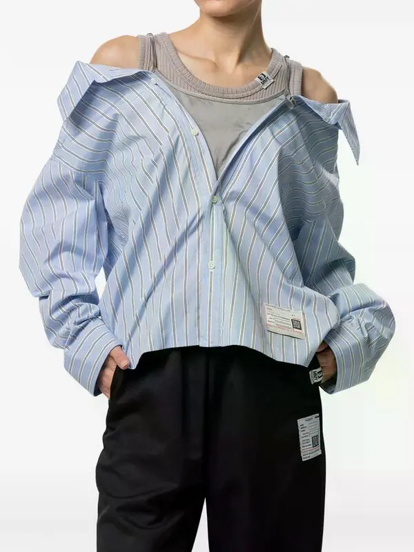 Mihara Yasuhiro Layered Striped Shirt