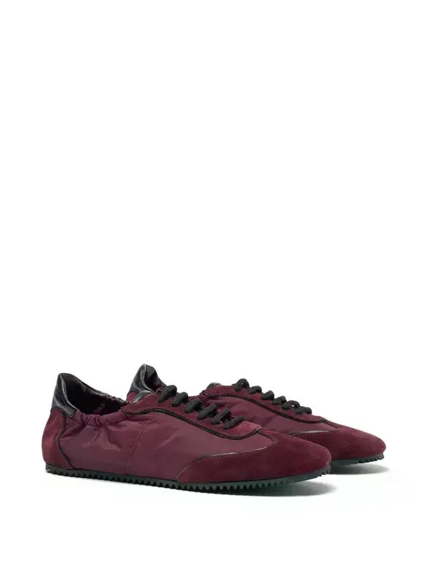 SCAROSSO Riley Burgundy Sneakers - Red