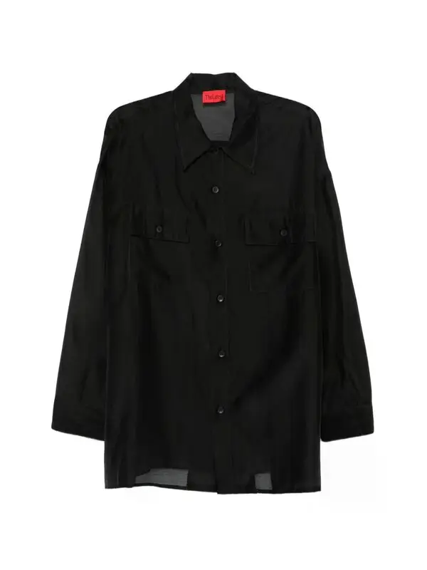 THELATEST Daria Chest Pocket Shirt - Black
