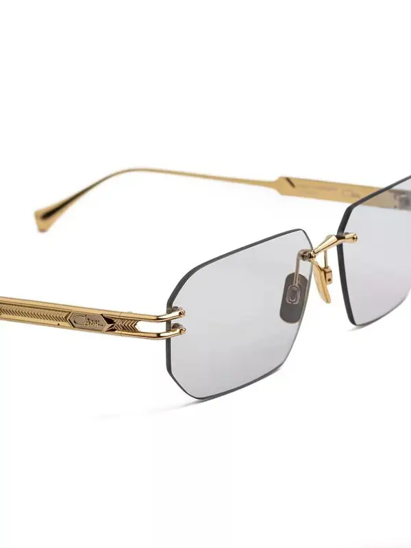 Cazal Rimless Geometric-frame Sunglasses