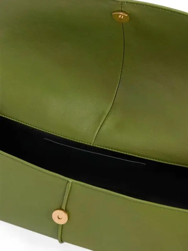 JIL SANDER Ovine Leather Shoulder Bag - Green
