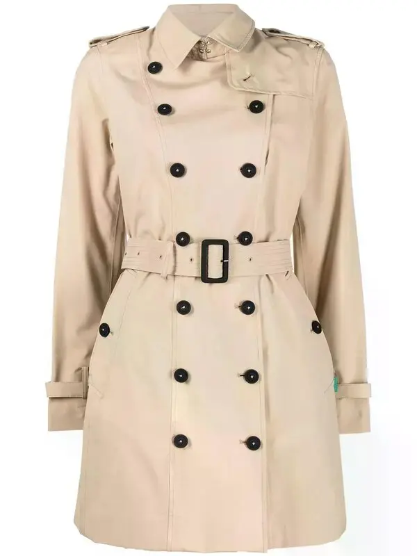 SAVE THE DUCK Double-breasted Lightweight Trench Coat