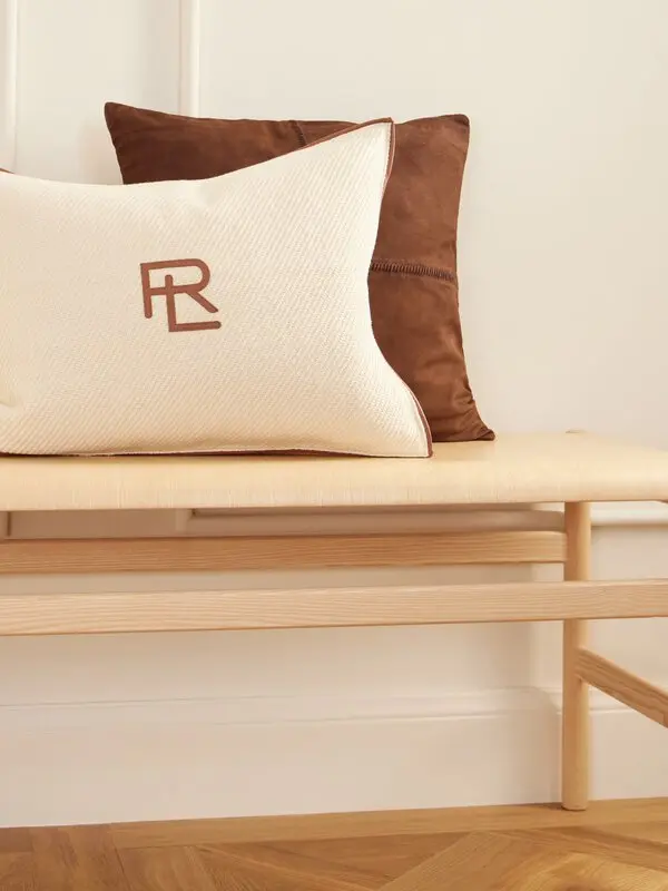 Ralph Lauren Siera Paneled Suede Cushion